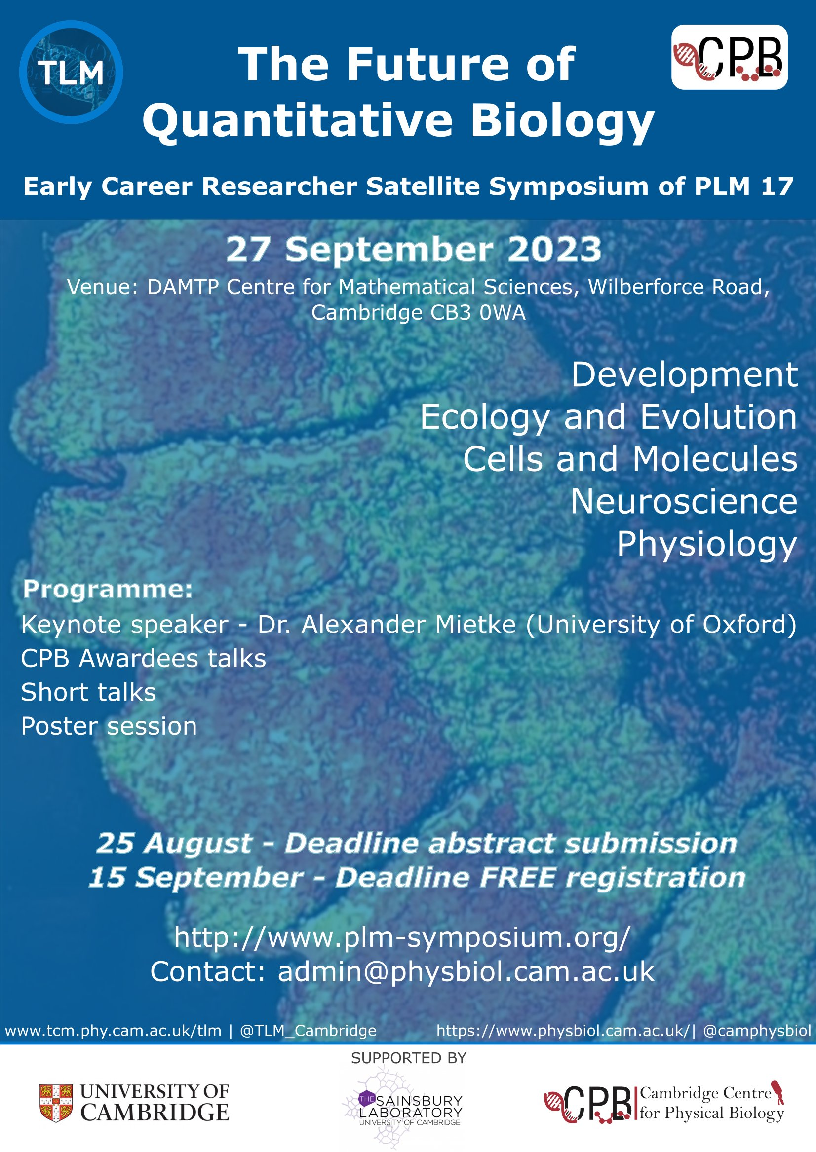 Past events – Theory of Living Matter Seminar Series